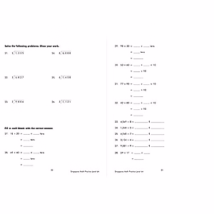 Singapore Math Level 4A 5th Grade Math Workbooks, Singapore Math Grade 5, Whole Numbers, Angles, and Fractions Workbook, 5th Grade Math Classroom or Homeschool Curriculum