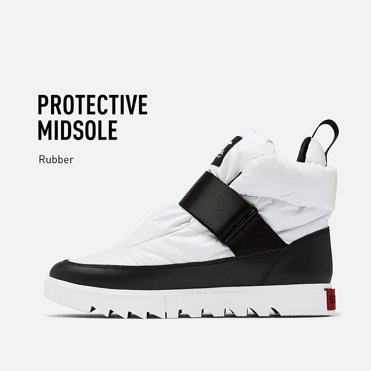 Sorel Women's Joan of Arctic Next Lite Strap Puffy Boot- Waterproof - White, Black - Size 10