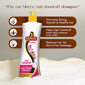 Meera Anti Dandruff Shampoo, White,340ml'