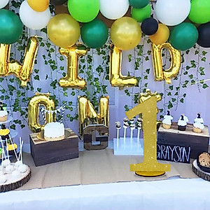 TONIFUL 11.8 Inch Gold Glitter Numbers Table Centerpieces 0-9 Birthday Party Decorations,Shining Gold Digital 1 for Birthday Party,Wedding,Bridal Shower,Engagement,Photo Shoot,Anniversary