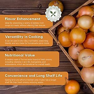 Antepyolu Onion Powder, Organic Onion Powder, Bulk Onion Powder, Gluten-Free, Non-Gmo, Ideal in Soups, Vegetables, 7.76 Ounces