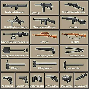 General Jim's World War 2 M4 Sherman Model Military Army Tank Toy Brick Building Set - Building Blocks Tank Kit