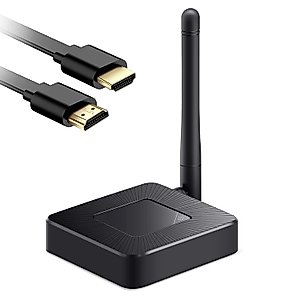 2-in-1 Wireless HDMI Adapter Display Dongle, Wireless HDMI Receiver (No Need Transmitter) Works with iOS/Mac OS/Android/Windows, Smartphone/PC/Laptop to HD TV/Projector/Monitor Extender