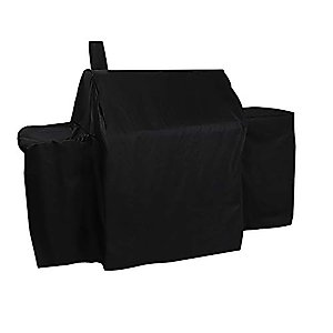 ProHome Direct Heavy Duty Waterproof Grill Cover for Char-Griller 2121,2123 Grills and Char-Griller Smokers with Side Fire Box,Black