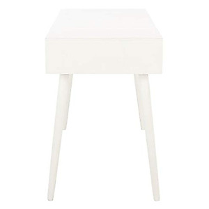 SAFAVIEH Home Collection Remy Distressed White 1-Drawer Writing Desk