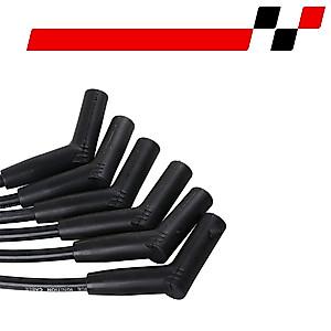 Anytek - Ignition Spark Plug Wires 8mm 6PC Set for 1998-2000 Ford Ranger, Mazda B3000 V6 3.0L