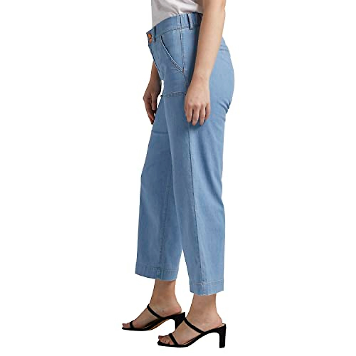 JAG Jeans Women's High Rise Cropped Utility Jeans, Palos Verde, 8