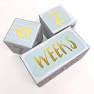 GiftsForYouNow My First Milestone Baby Age Blocks