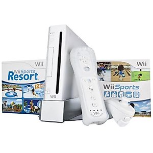 Wii Bundle with Wii Sports & Wii Sports Resort - White