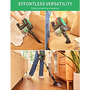 Vactidy Cordless Vacuum Cleaner, 20000Pa Powerful Suction, Rechargeable Battery, 6-in-1 Lightweight Stick Vacuum, Up to 35 Mins Runtime, for Hard Floor Carpet Pet Car Cleaning