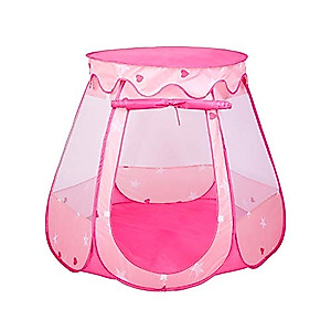 Kirkjufell Ball Pits for Toddlers, Premium Pop Up Kids Tent, Princess Tent for Kids. This Kids Play Tent Play House is Perfect Chrildren's Day Gift, Christmas Toy Gift, Birthday Gift.(No Balls)