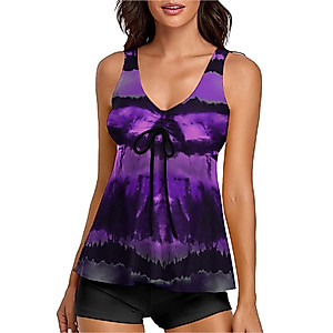 Harpily 2 Piece Bathing Suits for Women Tummy Woot Deals of The Day Sale Lightening Deal Prime Today only Pantry Clearance Items F-purple