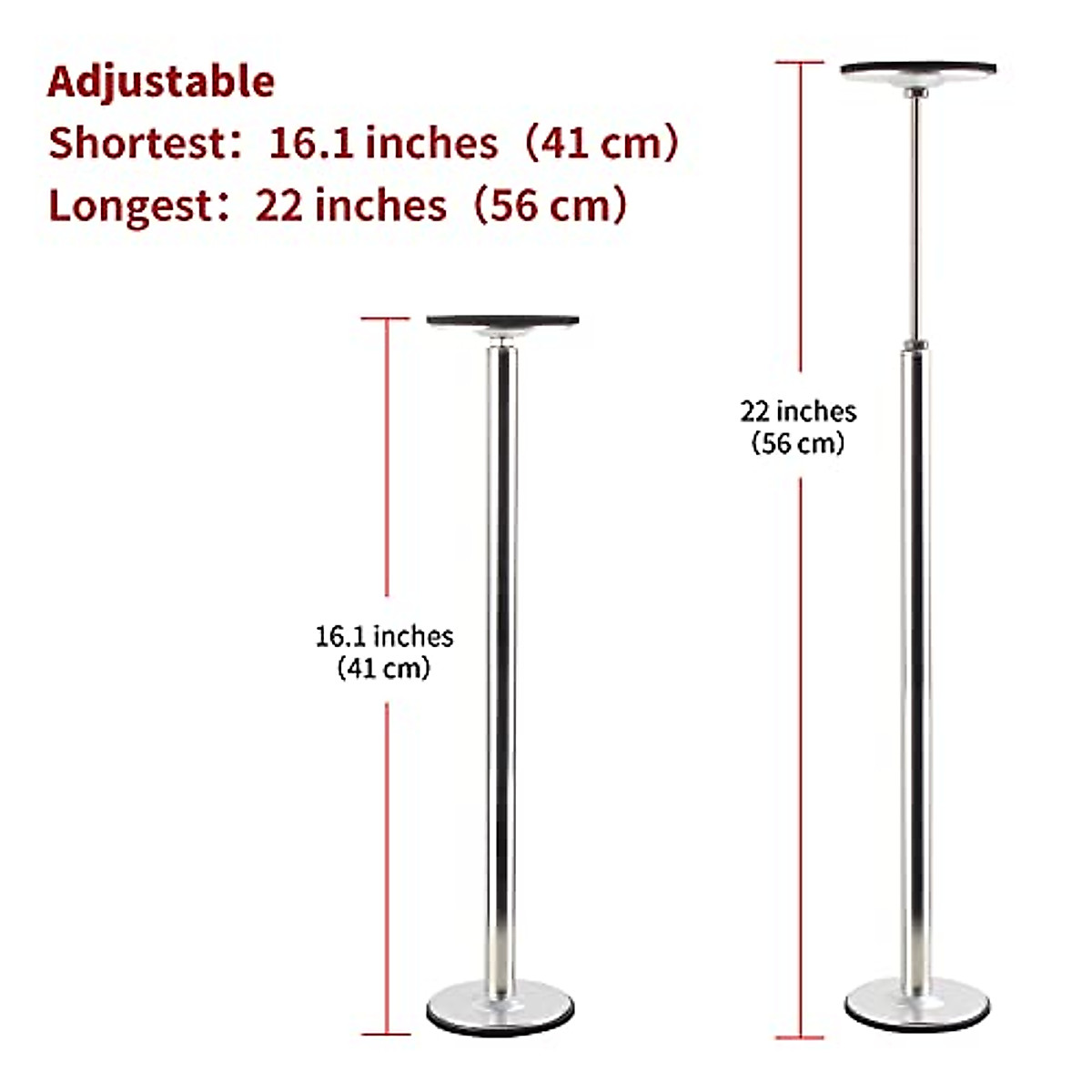 TYESTAND ST-1 Undermount Sink Support Brackets Stainless Steel and Aluminum Adjustable Sink Legs Installation and Repair System Kit For Kitchen Sink (16.1-22 inches (41-56cm))