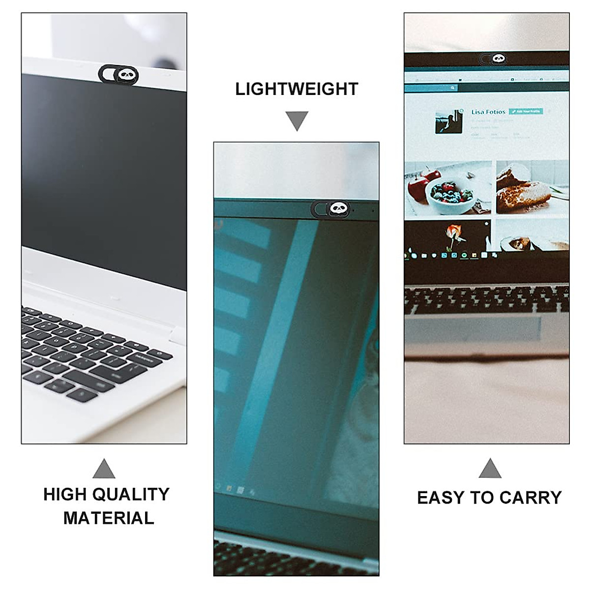 SOLUSTRE Webcam Privacy Shield 6PCS Cover Laptop Lens Cap Laptop Slide Blocker Webcam Cover Slider Webcam Cover Slide for Tablet Privacy Webcam Covers Peeping