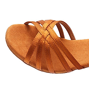 Women's Satin Latin Dance Shoes Salsa Tango Rumba ChaCha Bachata Performance Ballroom Dance Dancing Shoes