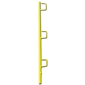 Guardian 61135 Universal Guardrail Post - 65 in., Steel Guardrail compatible with multiple mounting options