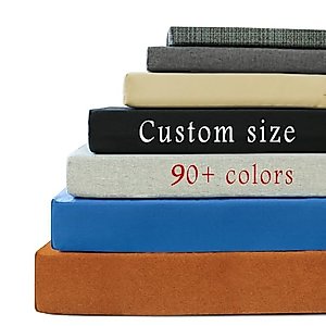 ROFIELTY Custom Size Bench Cushion for Indoor/Outdoor Patio Furniture/Window Seat90+ Colors to Choose from, 70D High-Resilience Foam Comfortable and Durable, Optional Piping,Disassembly Cleaning