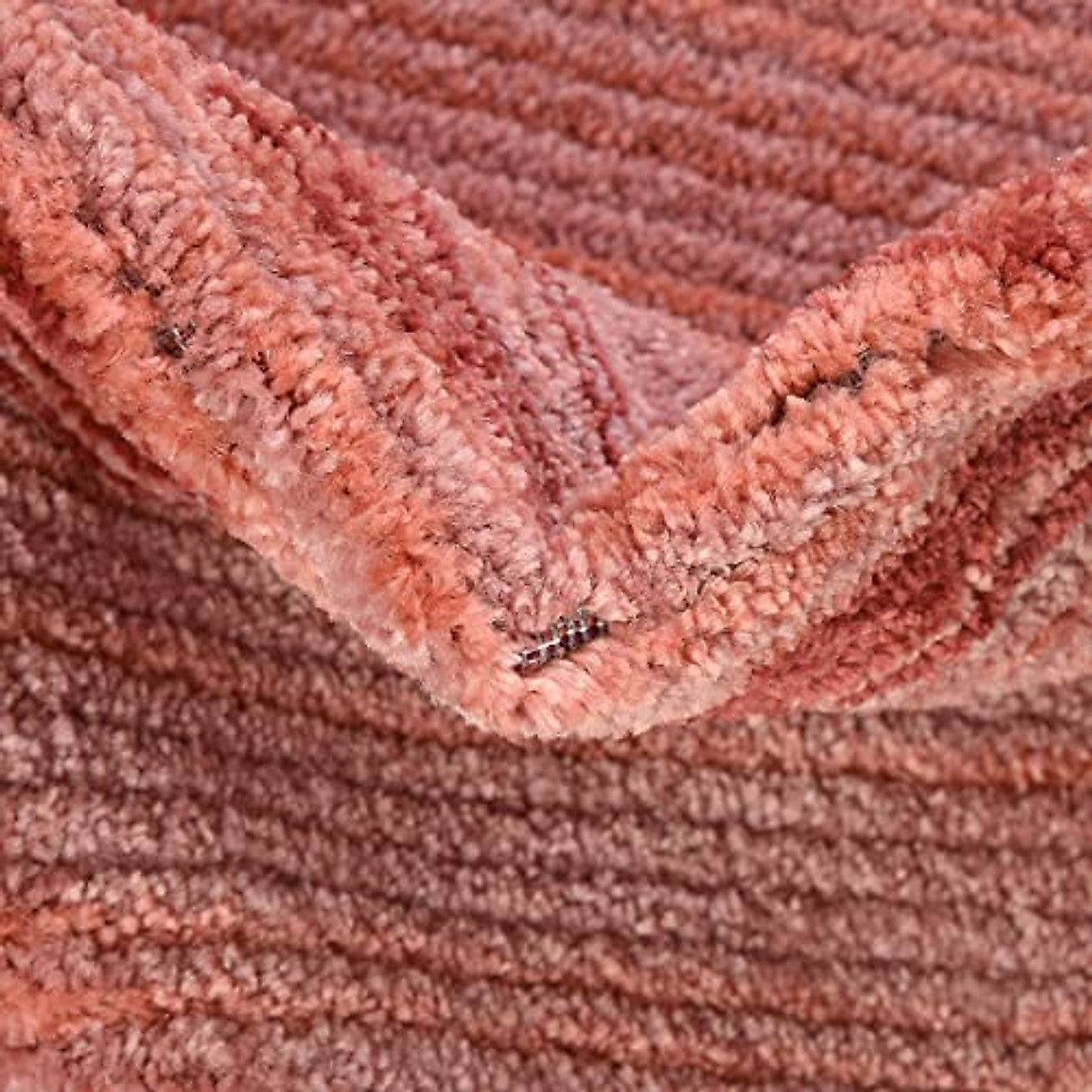 Unique Loom Gemstone Collection Area Rug - Topaz (Round 9' 8" x 9' 8", Rusty Pink Rose/Red)