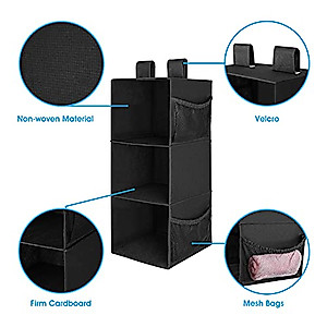 MAX Houser Hanging Closet Organizer, Hanging Sweater Organizer,Foldable Hanging Shelves for Closet