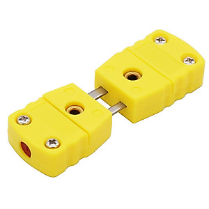 Twidec/2 Pair K Type Male Female Thermocouple Plug Adapter Cable Wire Connector