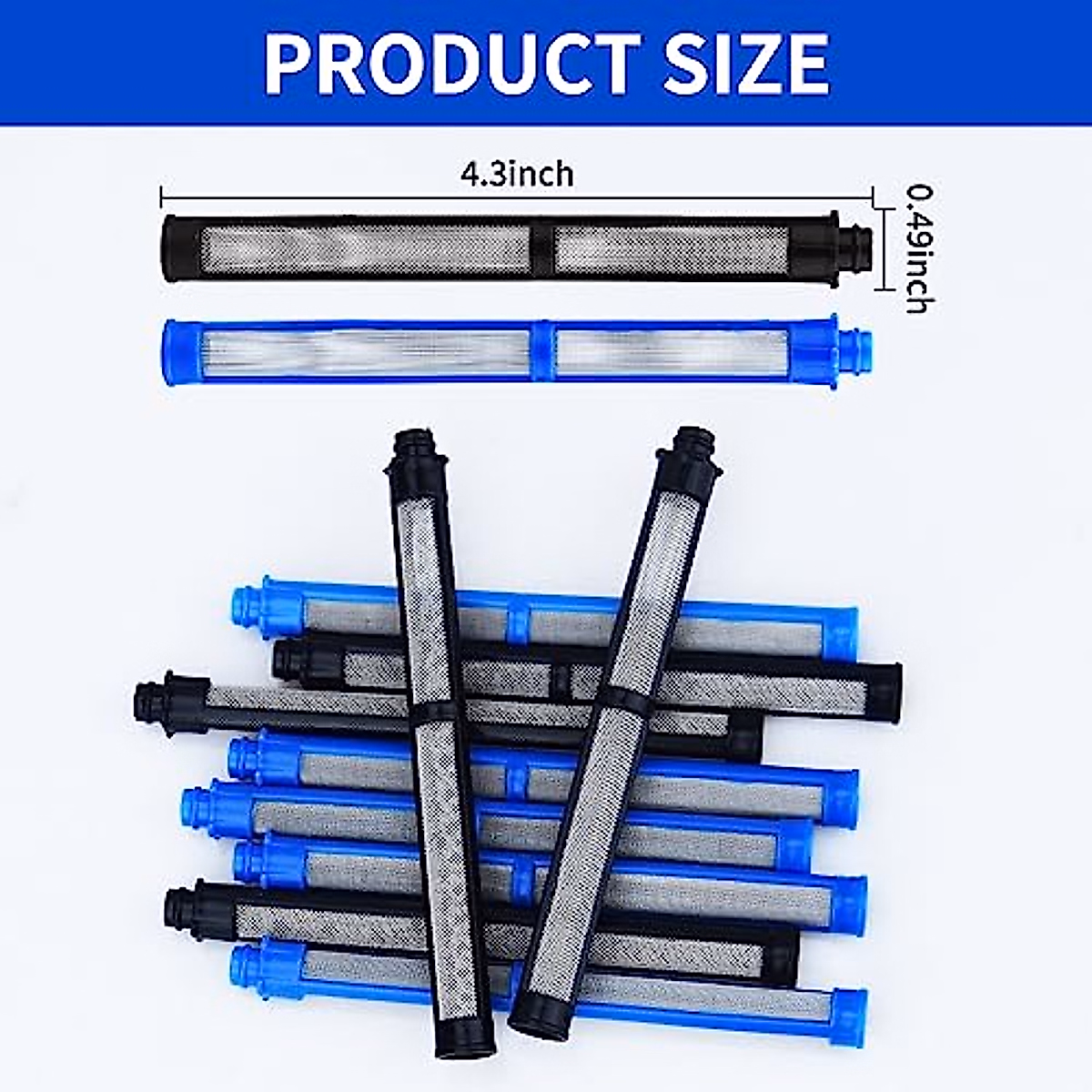 Airless Spray Gun Filter 287032 and 287033 Compatible with Suitable for Spray Gun Contractor II and FTx II Latex 60 Mesh 10pcs and 100 Mesh 10pcs(20 PCS)