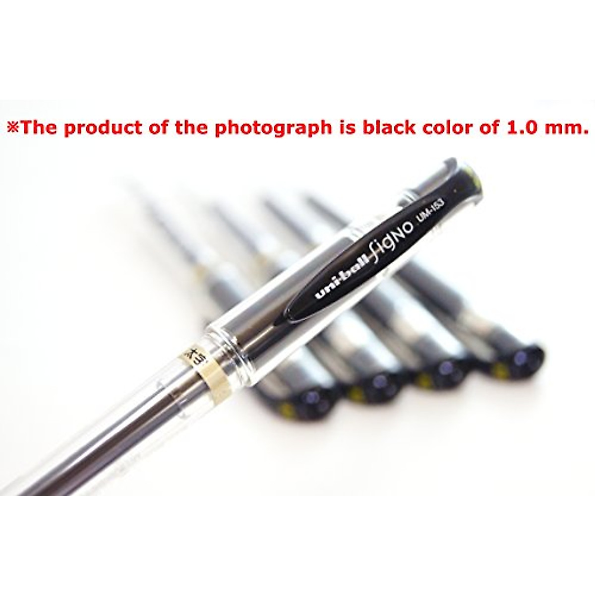 Uni-ball Signo Capped Gel Ink Pen, UM-153, Bold Point 1.0mm, White, Gold, Silver, 3 Colors, Sticky notes Value Set