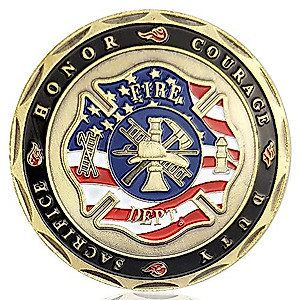 AtSKnSK Saint Florian Volunteer Firefighters Prayer Challenge Coin