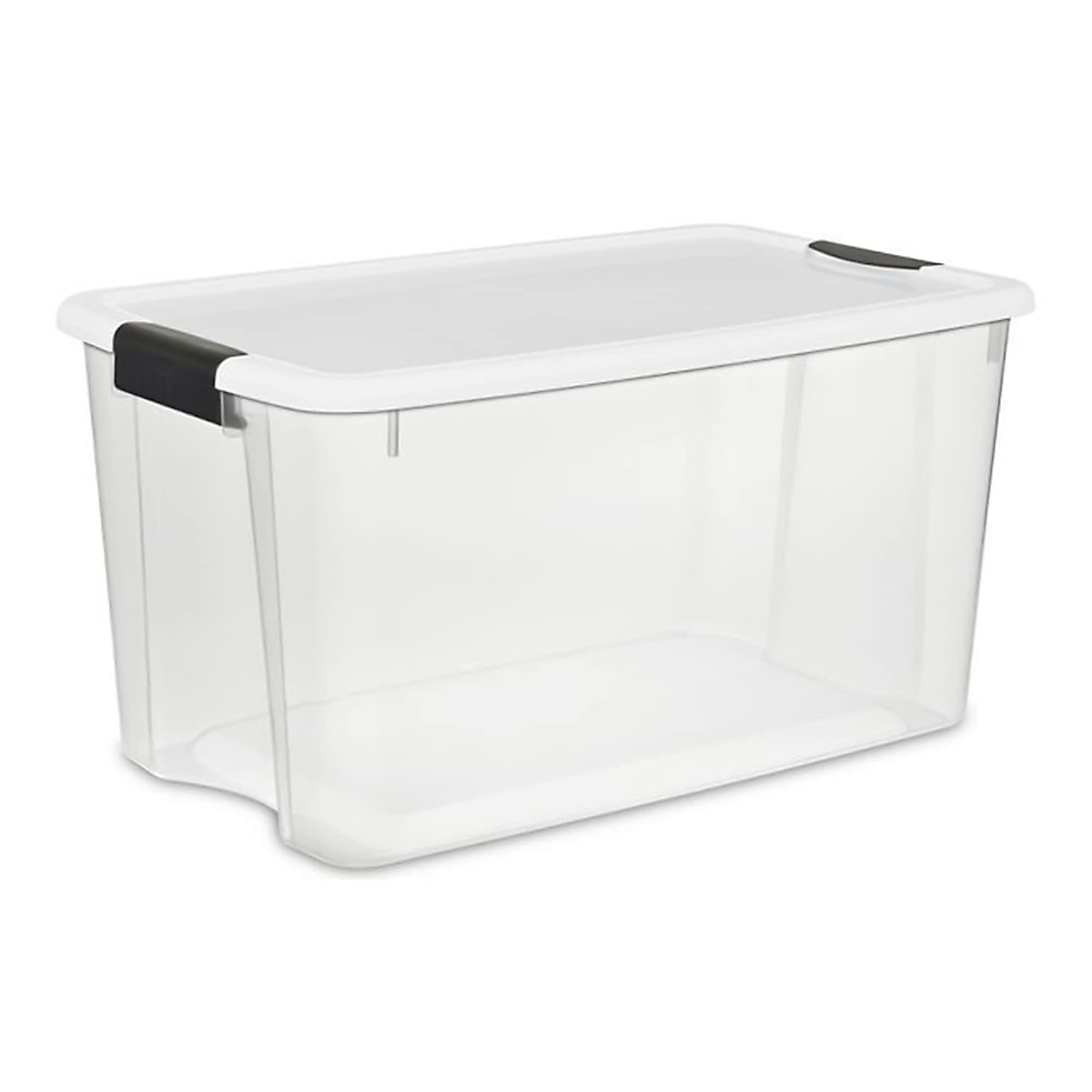 Sterilite Clear Stackable Set of 70 Quart Ultra Latch Storage Boxes (4 Pack) & 64 Quart Container Totes (6 Pack) with Latching Lids