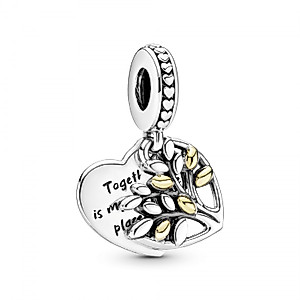 PANDORA Family Tree Heart, with 14K Gold Charm