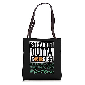 Straight Outta Cookies Girls Cookie Dealer Scouting Scout Tote Bag