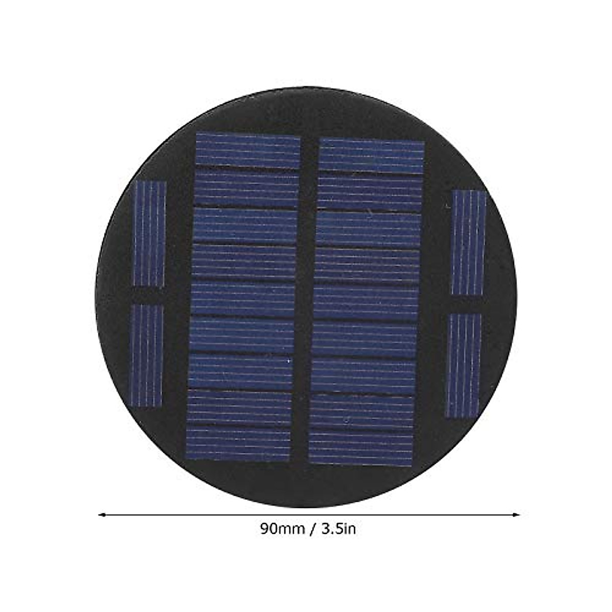Solar Panel, 3Pcs Round Solar Panel Module, Upgraded Portable Solar Panel, Cell Power Module, Polysilicon DIY Industrial Supplies