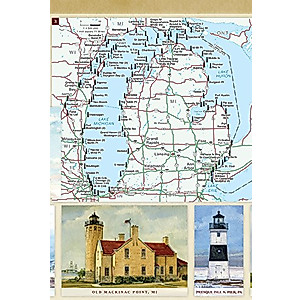 United States Lighthouses: Illustrated Map & Guide