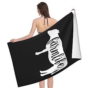 Zahika Farmlife Cow Beach Towel Absorbent Bathroom Towels Beach Towels Oversized Super ​32x52 Inch