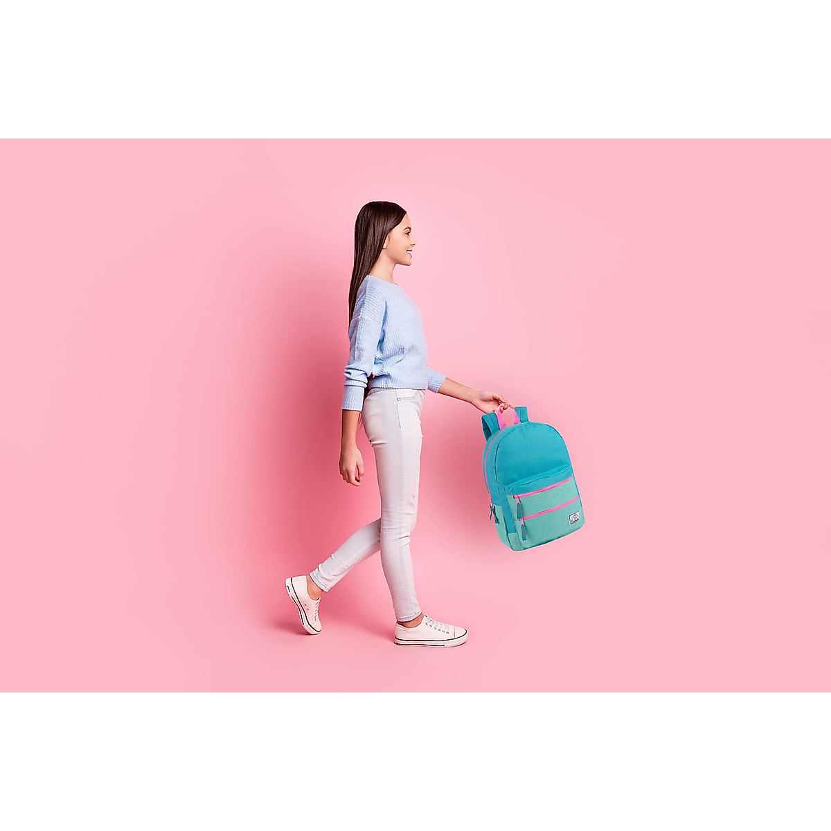 Trail maker Multi-Color Back Pack with Adjustable Padded Shoulder (Green)