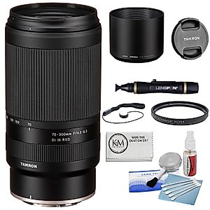 Tamron 70-300mm f/4.5-6.3 Di III RXD Lens for Nikon Z Bundled with 67mm UV Filter + 5-Piece Camera Cleaning Kit + Cleaning Lens Pen + Lens Cap Keeper + Microfiber Cleaning Cloth (6 Items)