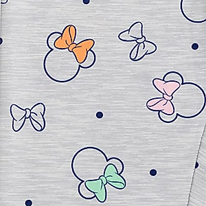 Disney Minnie Mouse Little Boys Fur French Terry Sweatshirt Leggings Outfit Set White/Pink/Gray 5