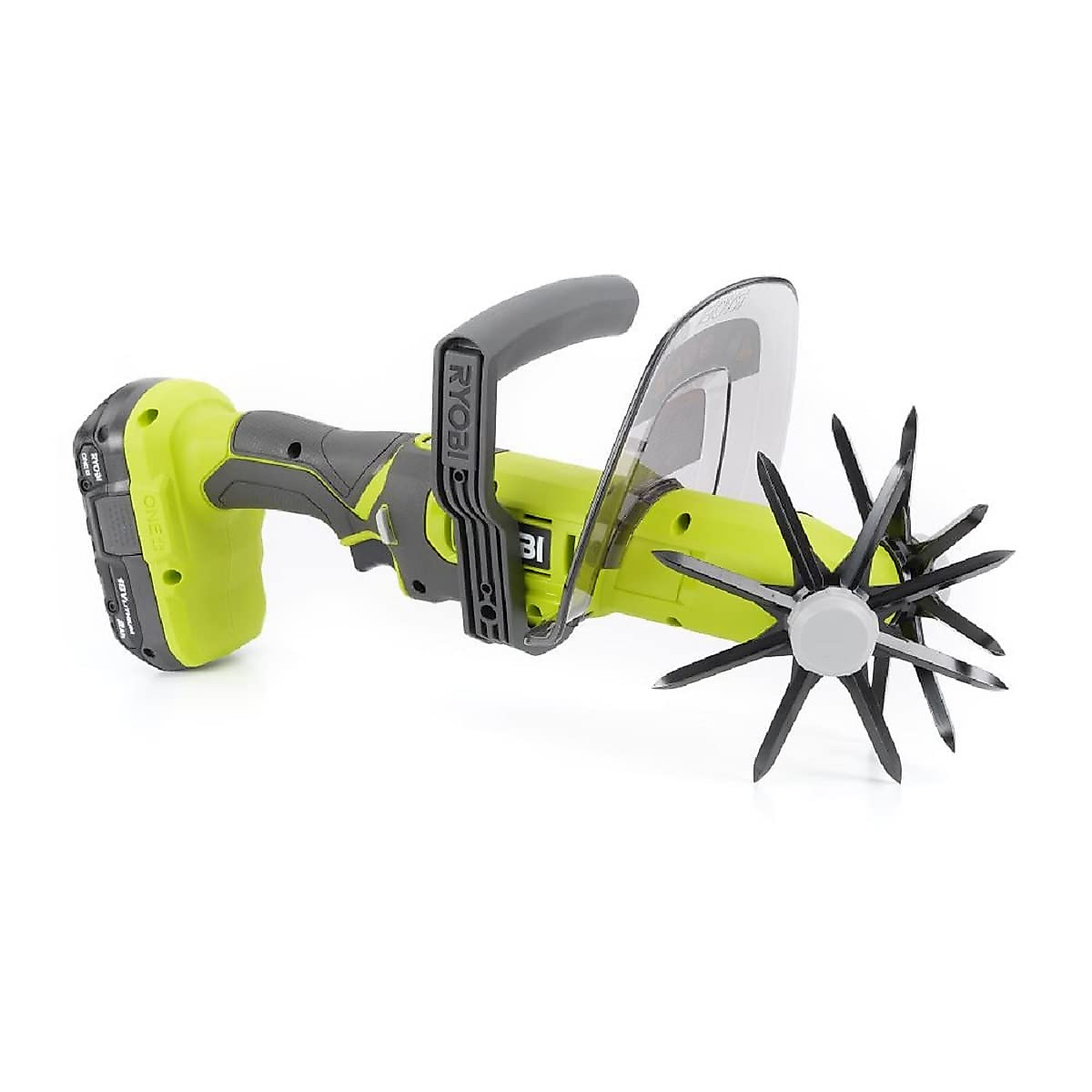 RYOBI ONE+ 18V Cordless Compact Battery Cultivator with 2.0 Ah Battery and Charger