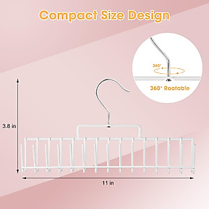 Hair Extension Holder, Hair Hanger Holds Extra Wide Weft, Full Length Weft, Braiding Hair, Hair Rack Holds Multi-Layer Hair for Styling, Washing, Drying, Extension Holder for Barber Shop/Home, White