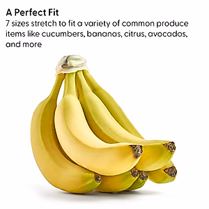 W&P Reusable Produce Savers, Set of 7, Covers Fruits & Vegetables To Keep Fresh, Dishwasher Safe, Avocado & Onion Saver