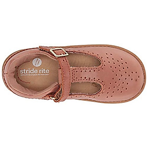 Stride Rite Girls SRT Nell Mary Jane Flat, Sierra, 7 Toddler
