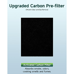 6-Pack Prefilter A for Honeywell HPA300 Series Air Purifiers, HRF-A300 Carbon Pre Filter, Thickened to 1/4 Inch