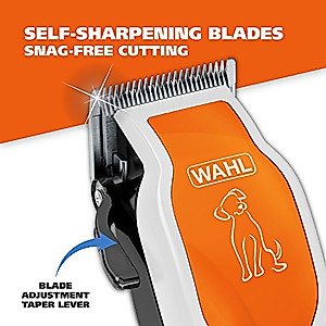 Wahl Groom Pro Pet Clipper Combo Kit for Thick, Heavy Coats with Nail Clippers & Double Sided Pin Bristle Brush - Model 9308-100