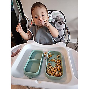 KATORI KIDS Suction Plate for Baby To Go | 5pc Travel Silicone Baby Plate Feeding Set with Travel Bag | Toddler Plate | Baby Travel Essential | Baby Bowl | Platos para Bebes