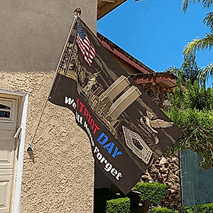 911 Patriot Day We Will Never Forget Flag We will Never Forget Flag Patriot Day Banner Honor And Remember Flag Indoor Outdoor Decor 3x5 Ft