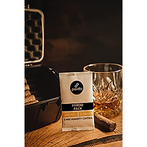 Pardo Humidity Packs 10 Pcs x 8 Grams - Humidor Packets 69% RH 2-Way for Humidity Control, Moisture Packs to Keep Cigars Fresh for Long; 2 Way Humidity Control Packs in Resealable Bag