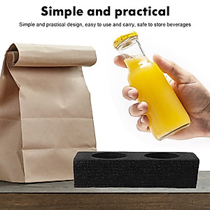 LALAFINA 4 Pcs Cup Holder Milk Tea Holder Drink Cup Tray Drink Tray Drink Carrier Beverage Carrier Tray Couch Tray Drink Cup Carrier Tray Pearl Cotton Cold Drink Mala Tang