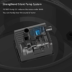 PETKIT Eversweet 3 Cat Dog Stainless Steel Water Fountain, Automatic Cat Dog Water Dispenser with Burnout Prevention Pump, Ultra-Quiet Pet Water Fountain for Cats Dogs, LED Light, Dual Working Modes