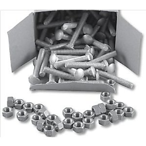 Carriage Bolt 5/16in x 1-1/4in Galvanized (100 count) includes nuts (5/16" X 1-1/4")