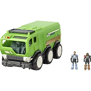 Mattel Disney and Pixar Lightyear Small Toy Vehicle with 2 Figures, Buzz Lightyear Truck, Buzz & Izzy Figures, Hyperspeed Series