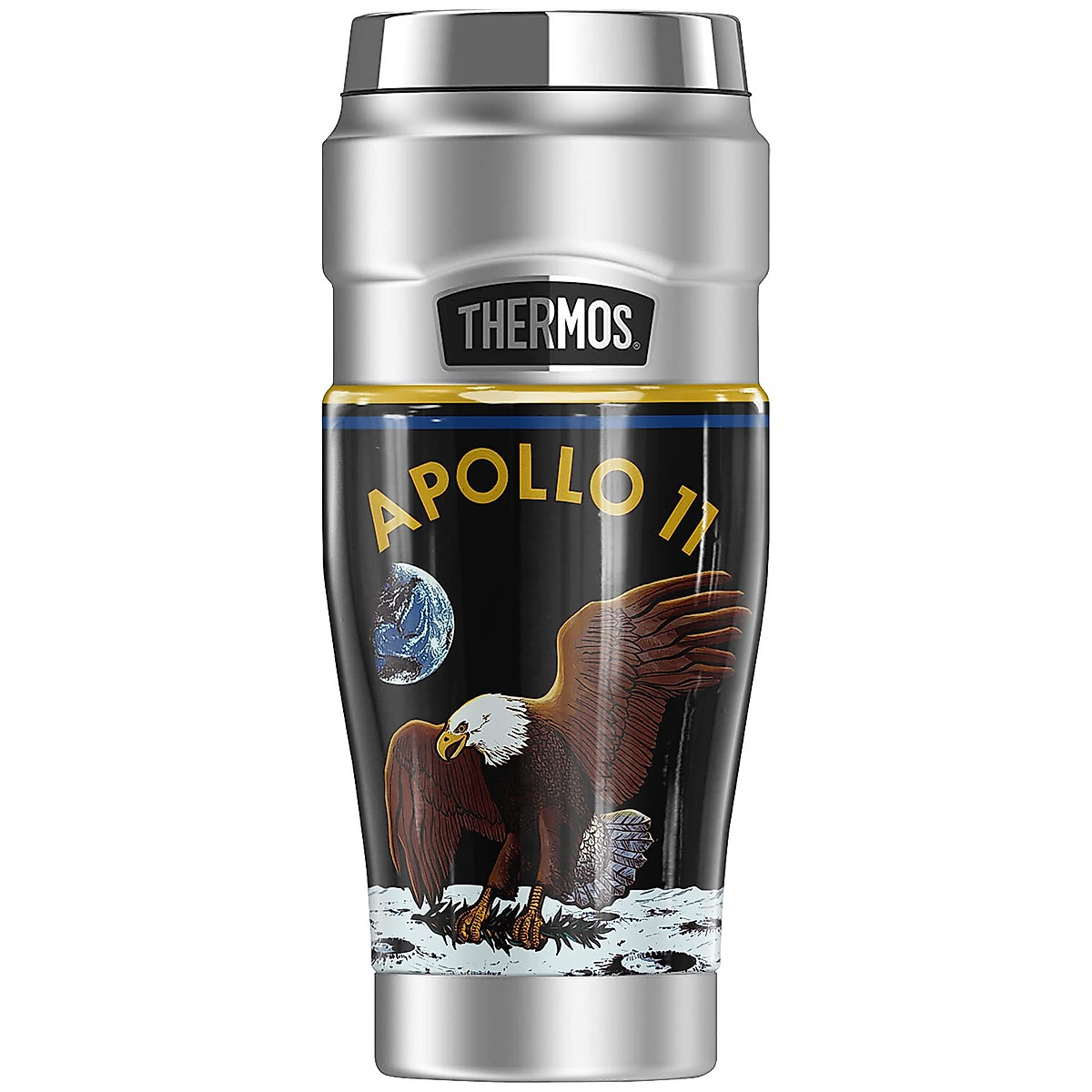 Nasa Apollo The Eagle Has Landed THERMOS STAINLESS KING Stainless Steel Travel Tumbler, Vacuum insulated & Double Wall, 16oz